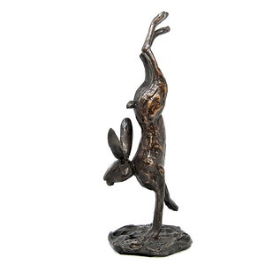 Hot Cast Solid Bronze Posing Hare - Etsy