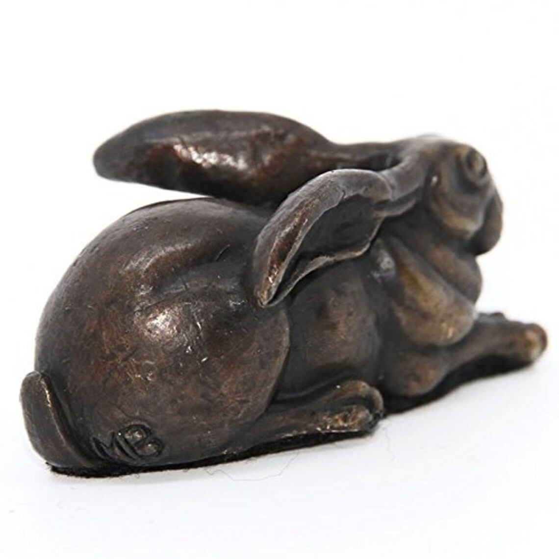 Hot Cast Solid Bronze Resting Hare - Etsy