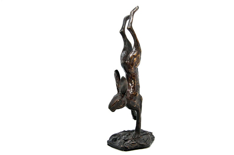 Hot Cast Solid Bronze Posing Hare - Etsy