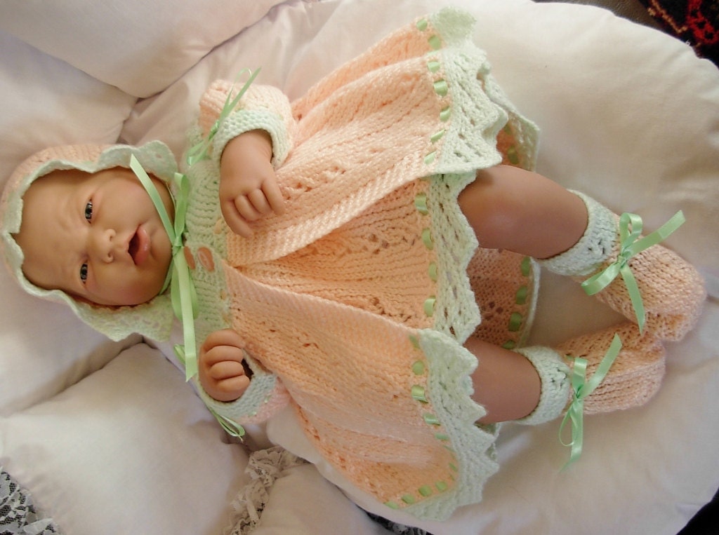 Girl's Pdf Knitting Pattern 4 Piece Outfit in All 3 Sizes - Etsy