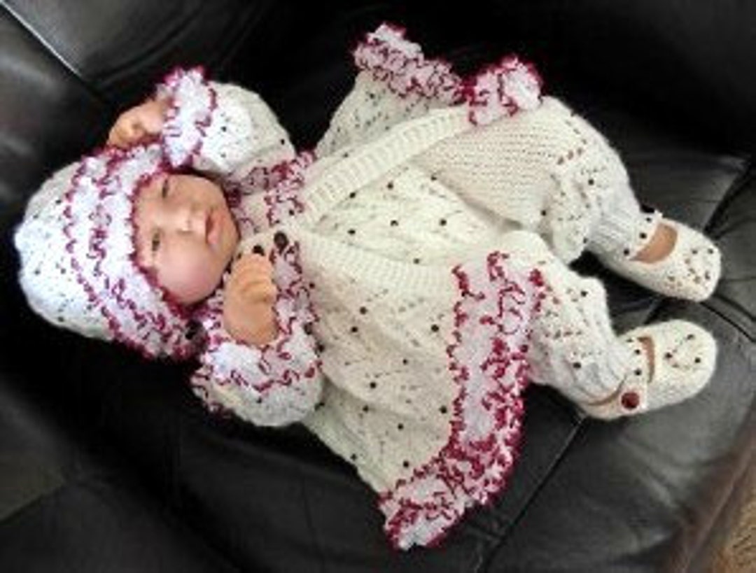 Girl's Pdf Knitting Pattern 4 Pce Outfit in All 3 Sizes - Etsy