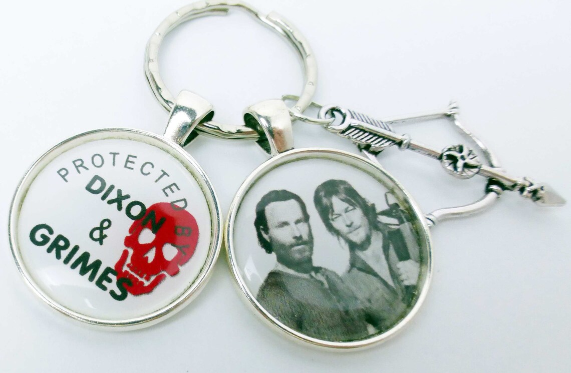 Walking Dead Keyring Rick Grimes Keychain Daryl Dixon - Etsy