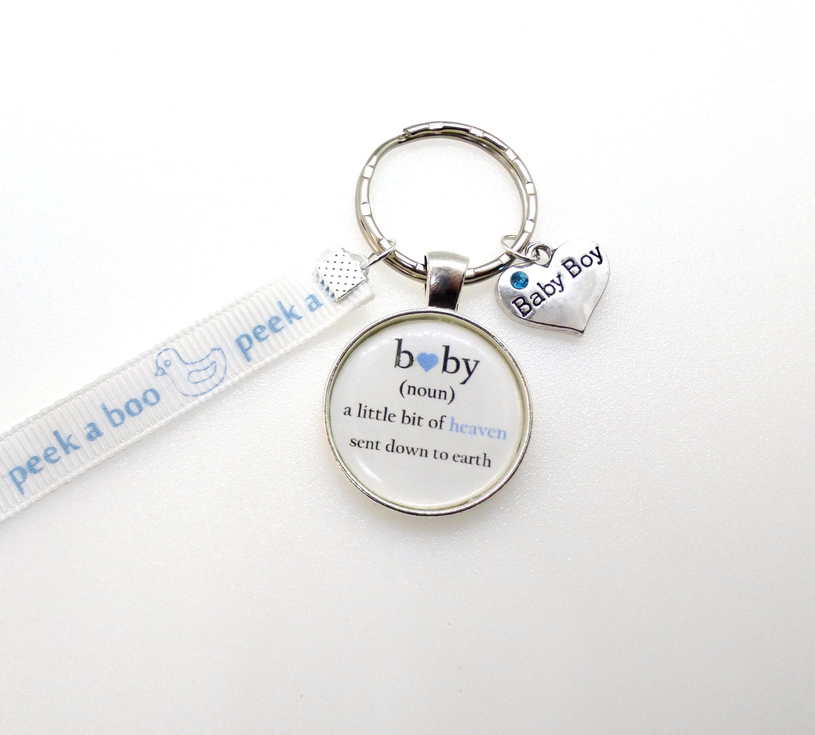 Baby Boy Keychain Baby Shower Gift Mum To Be Keyring New | Etsy