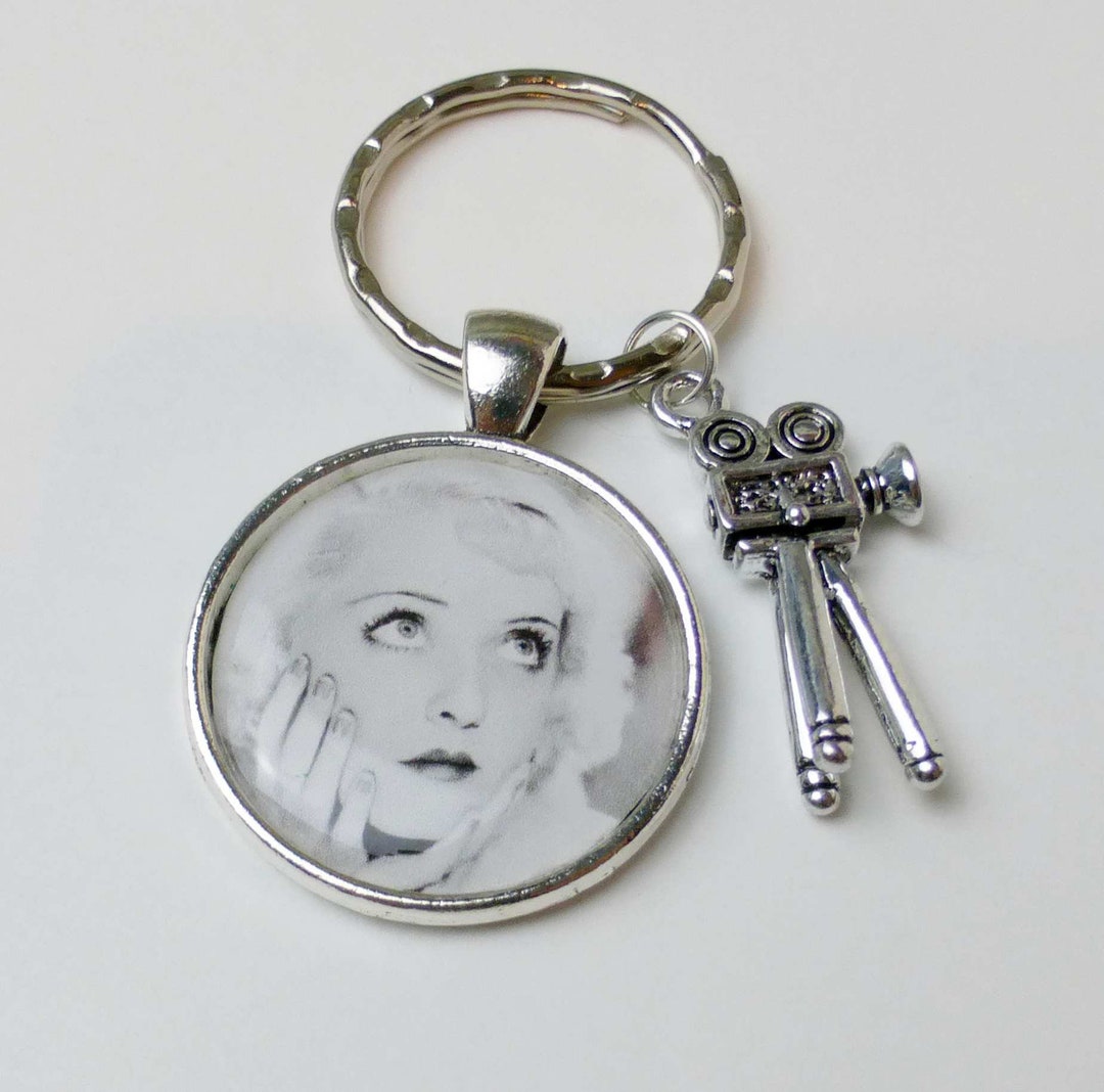 Bette Davis Photo Keyring, Black and White Keyring, Movie Keyring ...