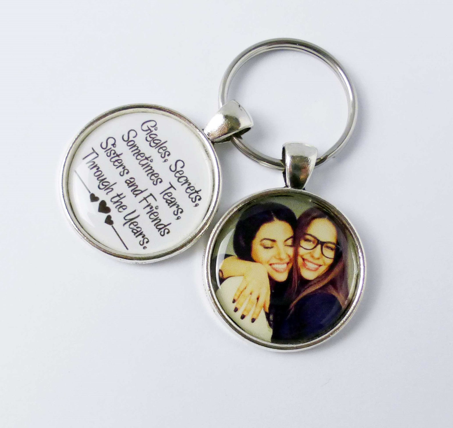 Sisters Keychain Big Sister Gift Personalised Gift Photo - Etsy