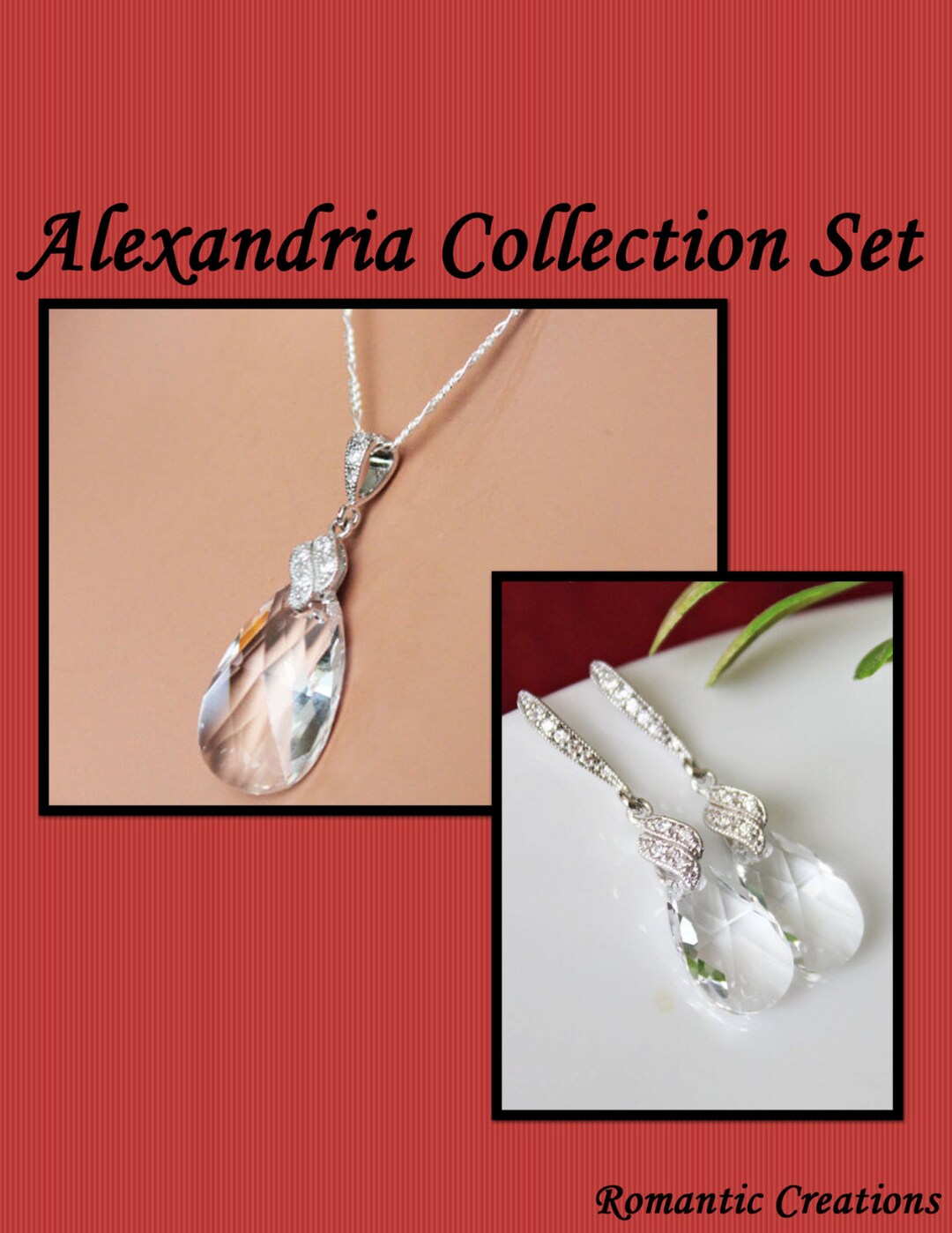 Alexandria Wedding Jewelry Set, Bridesmaids Jewelry Set, Bridal ...