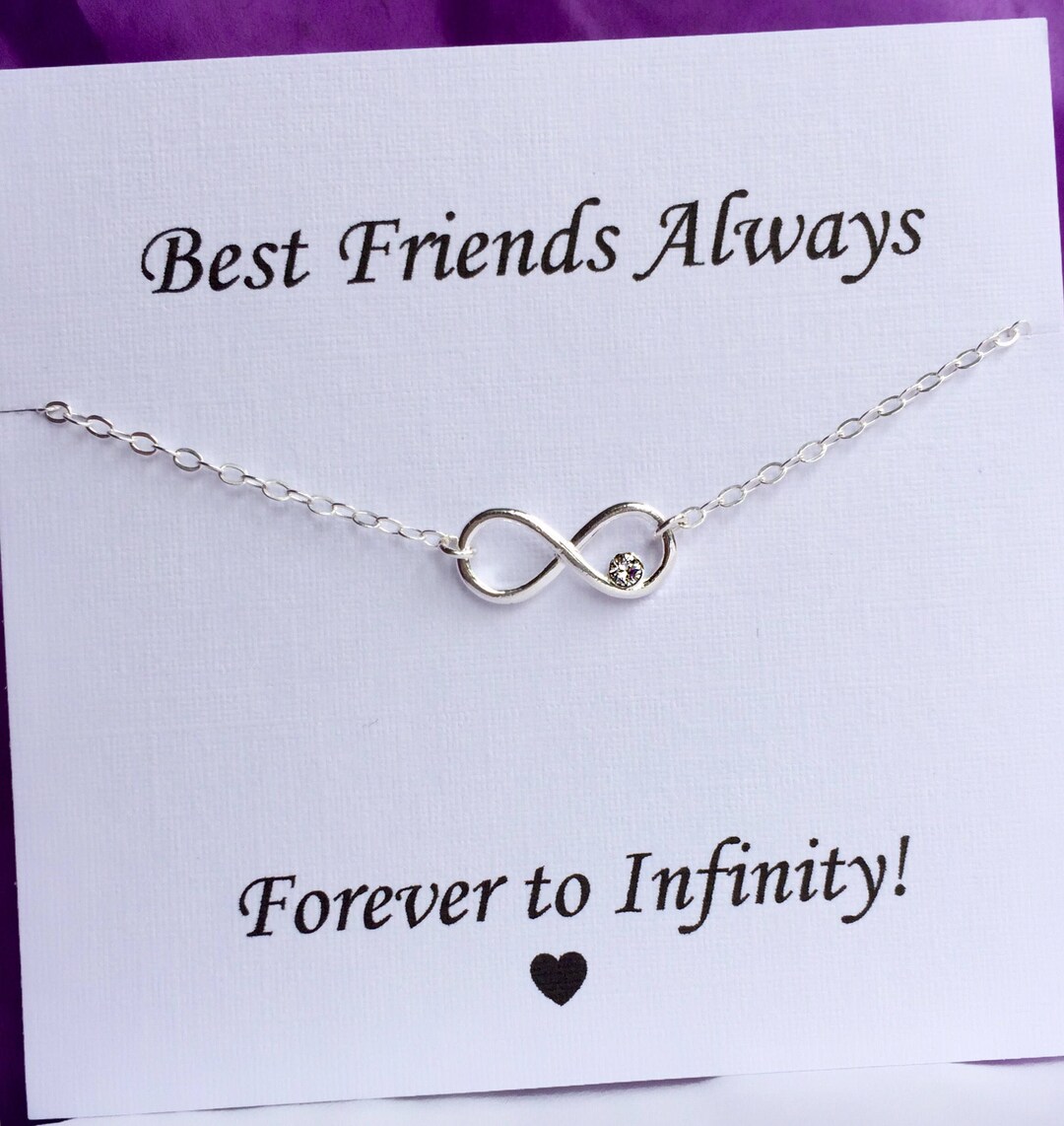 Sterling Silver Infinity Heart Bracelet, Best Friends Bracelet, Friends ...
