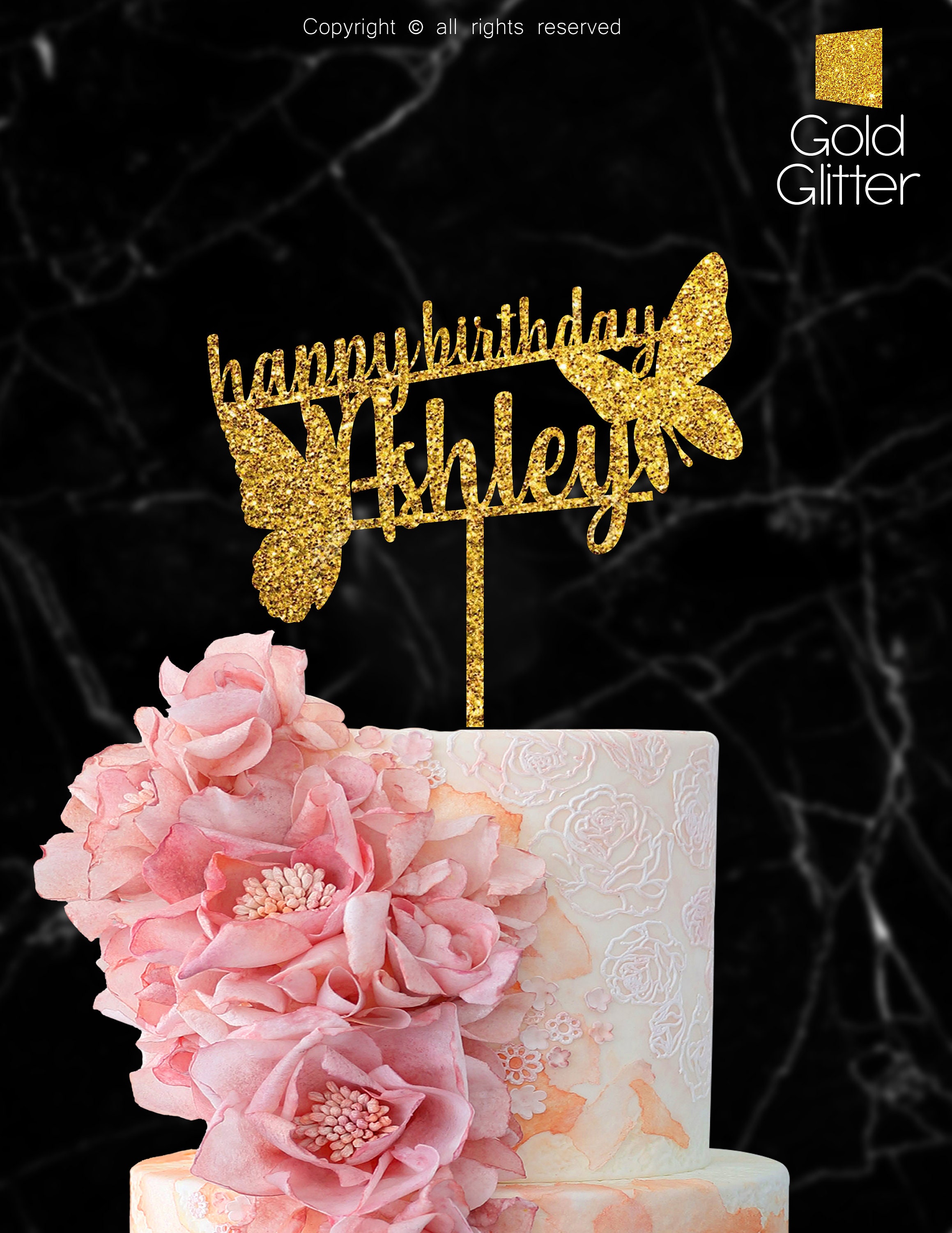 Customized Cute Birthday Cake Toppers Children Birthday Happy | Etsy