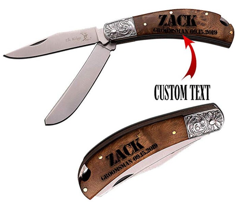Personalized ELK Ridge Fixed Blade Knife Different Custom - Etsy
