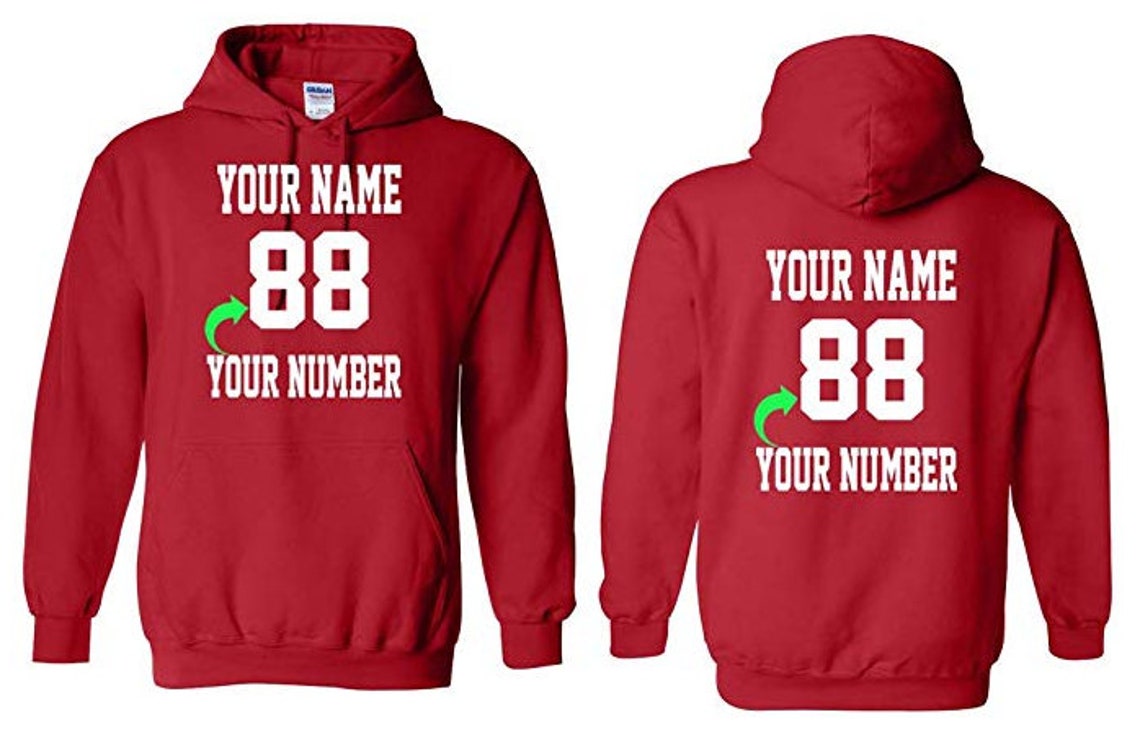 Personalized Hoodie with Custom Name and Number Unique Stylish | Etsy