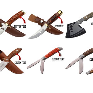 Personalized ELK Ridge Fixed Blade Knife, Different Custom Names Knife ...