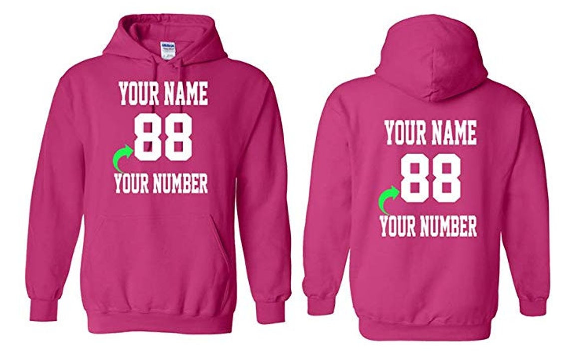 Personalized Hoodie With Custom Name and Number Unique Stylish | Etsy
