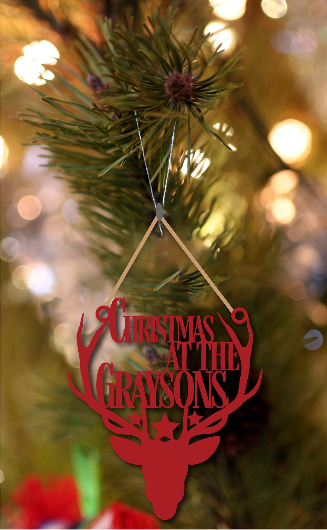 Personalized Christmas at the , Custom Christmas Wall Decor Signs With ...