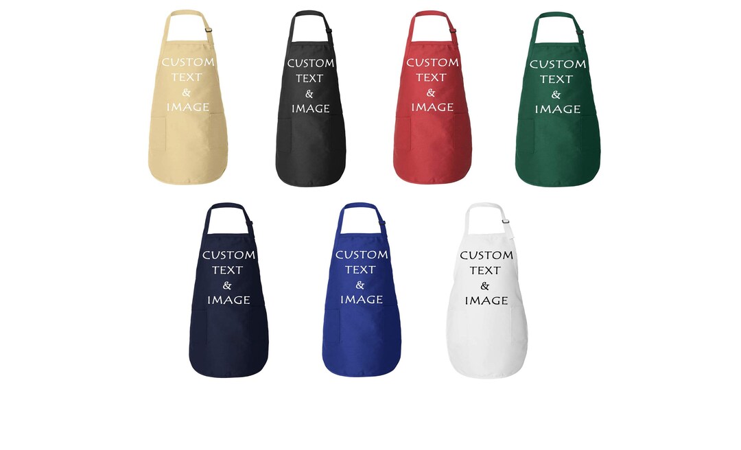 Customized Kitchen Chef Apron Personalized With Your Image and - Etsy
