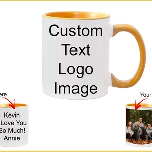 Personalized Mugs Custom Made Coffee Mug 11oz Ceramic Customized Mug ...