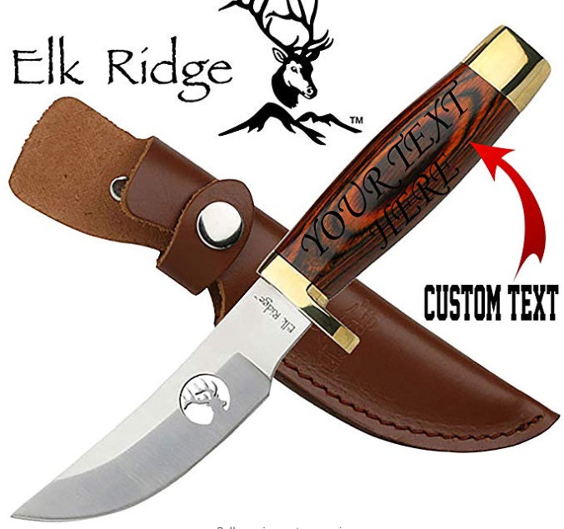 Personalized ELK Ridge Fixed Blade Knife Different Custom - Etsy