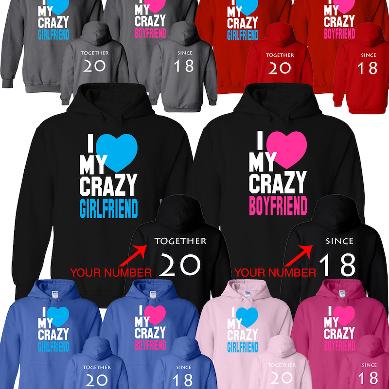 Boyfriend and Girlfriend Hoodies - Etsy