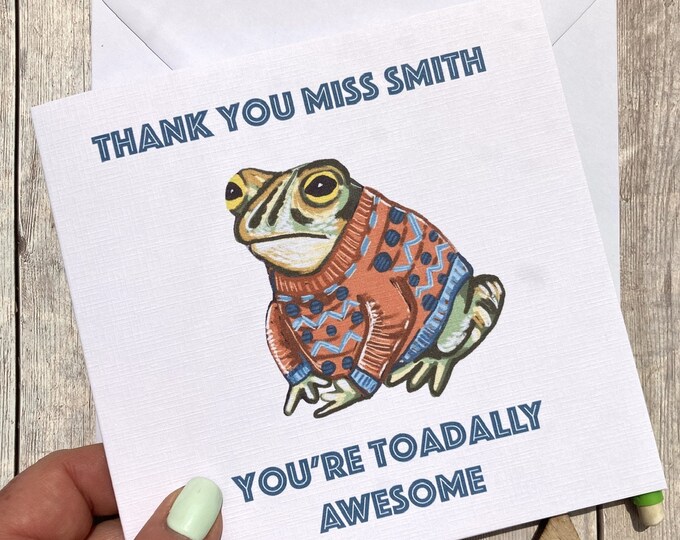 A Toast to a Fantastic Teacher Card, Best Teacher Card, Thank You ...