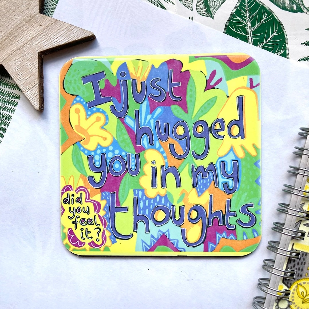Hug Quote Fridge Magnet, I Just Gave You A Hug, Thinking of You ...