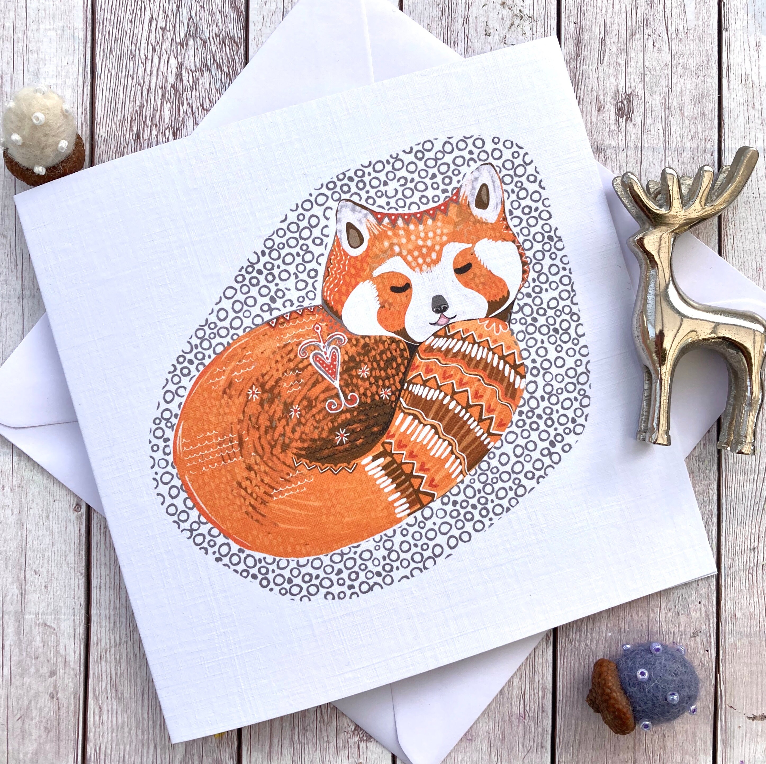 Red Panda Birthday Card, Personalised Card, Cute Animal Card, Red Panda ...