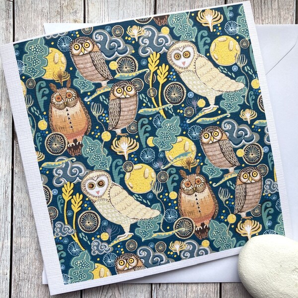Owl Birthday Card - Etsy