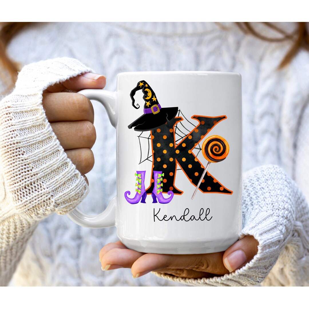 Halloween Name Mug, Spooky Mug, Personalized Halloween Mug, Witchy Mug ...