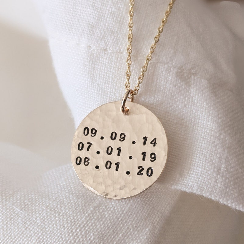Birthdate Necklace - Etsy