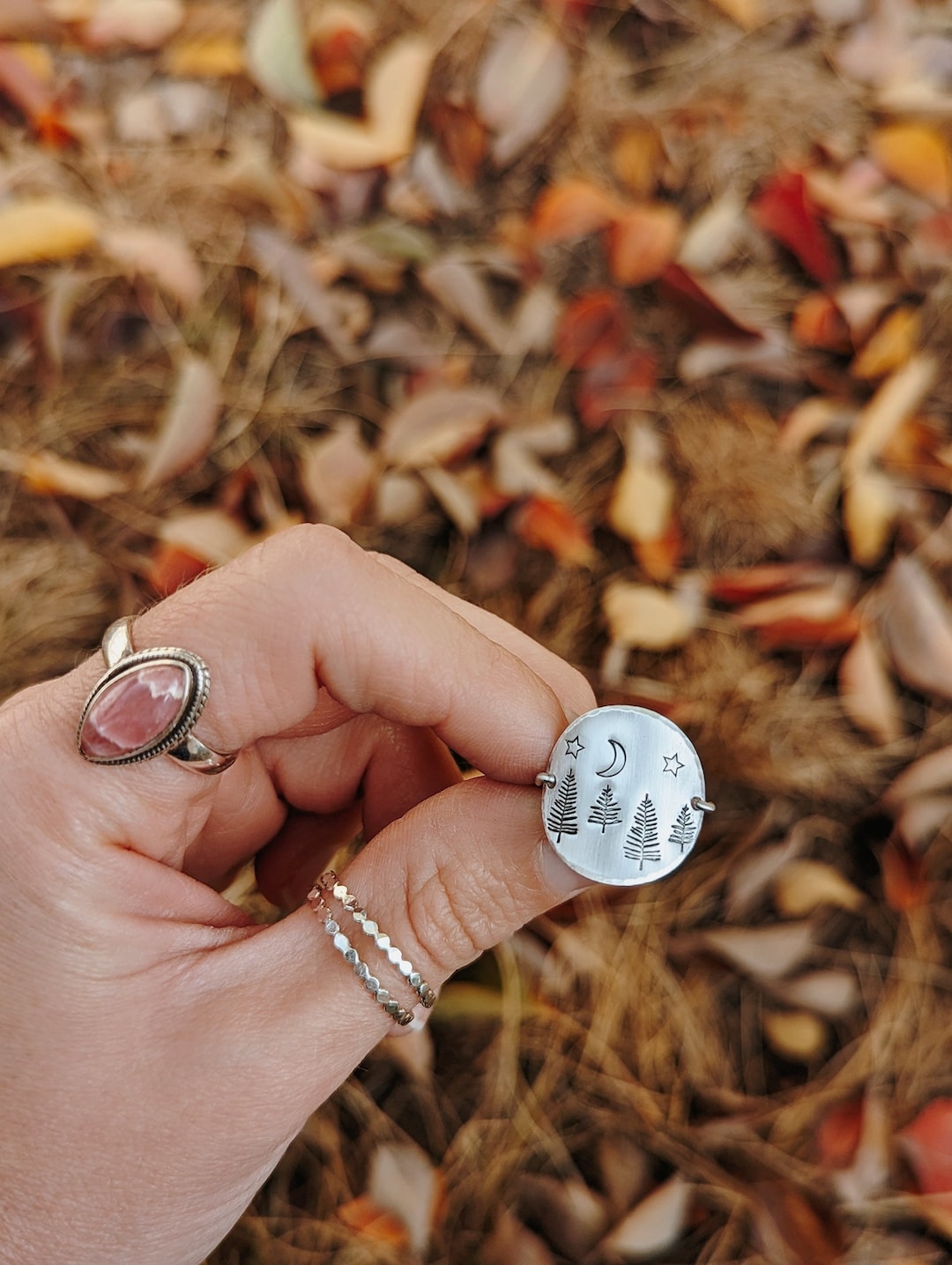Evergreen Tree Statement Ring, Wanderlust, Forest Ring, Gold Filled ...