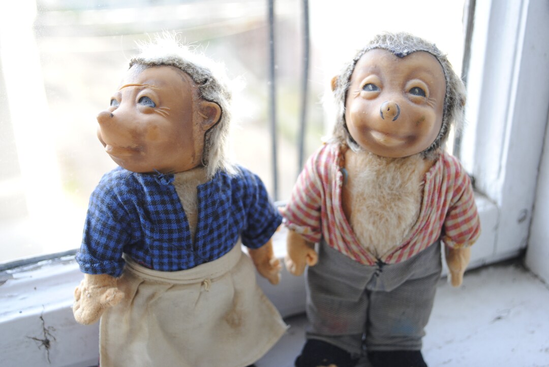 Mecki Micki, Vintage Steiff Mecki and Micki, STEIFF HEDGEHOGS, - Etsy