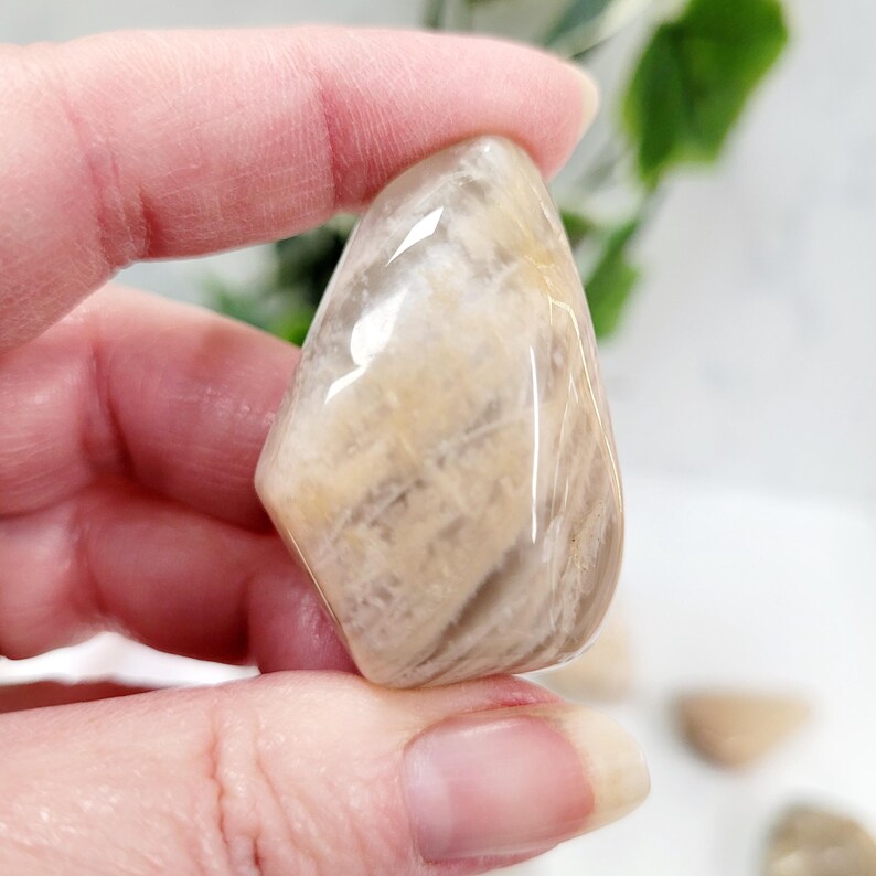 Extra Large Moonstone Crystal Tumblestones • Ethically Sourced - Etsy UK