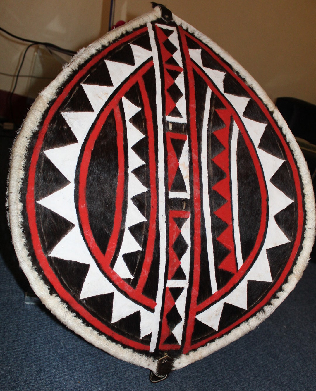 African Kenyan Maasai Warrior Shield /traditional Maasai War Shield ...