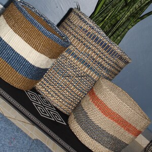 3 Kiondo Baskets Natural Storage, Decor Kiondo African Baskets decor ...