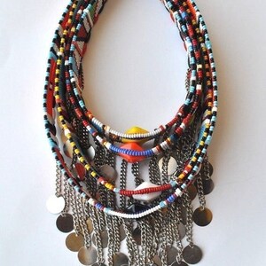 AFRICAN BEAUTIFUL Hand-made Kenya Maasai Bead Assorted Necklaces 4 ...
