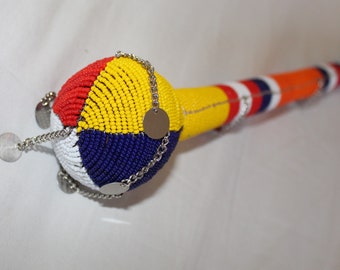 Assorted Maasai Rungus Beaded Maasai Walking Stick Maasai - Etsy