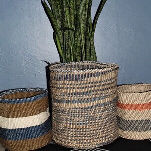 3 Kiondo Baskets Natural Storage, Decor Kiondo African Baskets decor ...