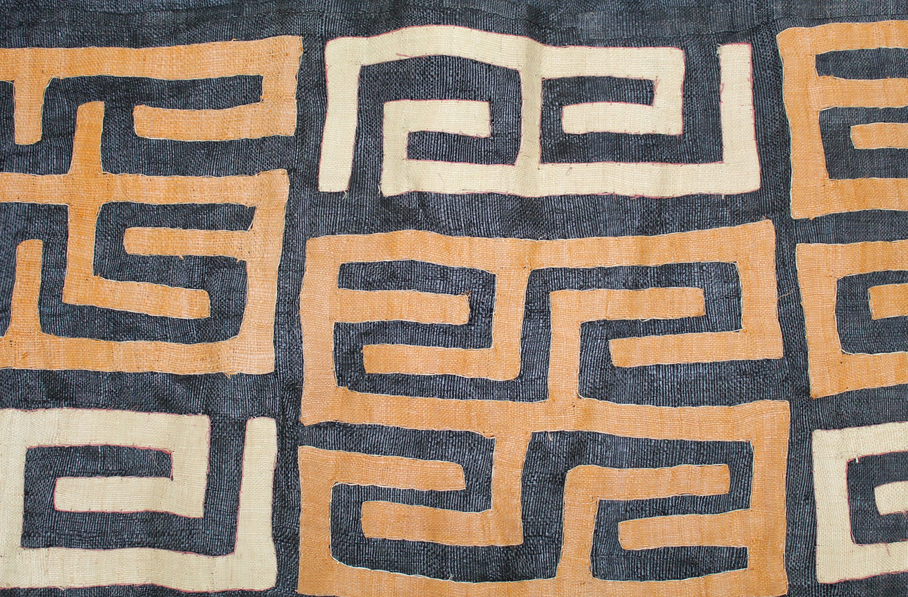 Bakuba Kuba Handwoven Tribal Raffia Art Textile From Congo - Etsy UK