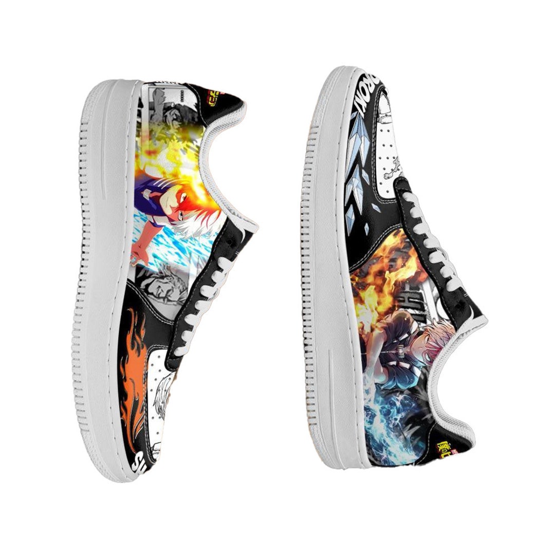 Shoto Todoroki Shoes Anime Custom - Etsy