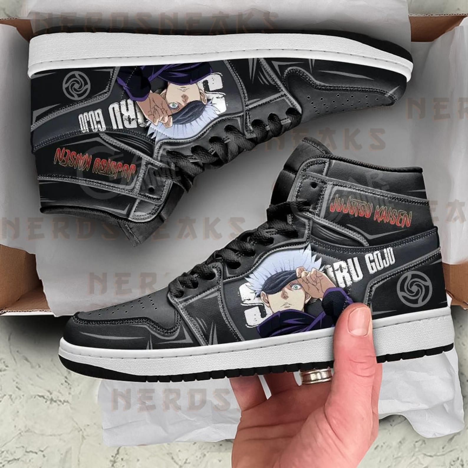 Satoru Gojo Sneakers Custom Anime Shoes - Etsy
