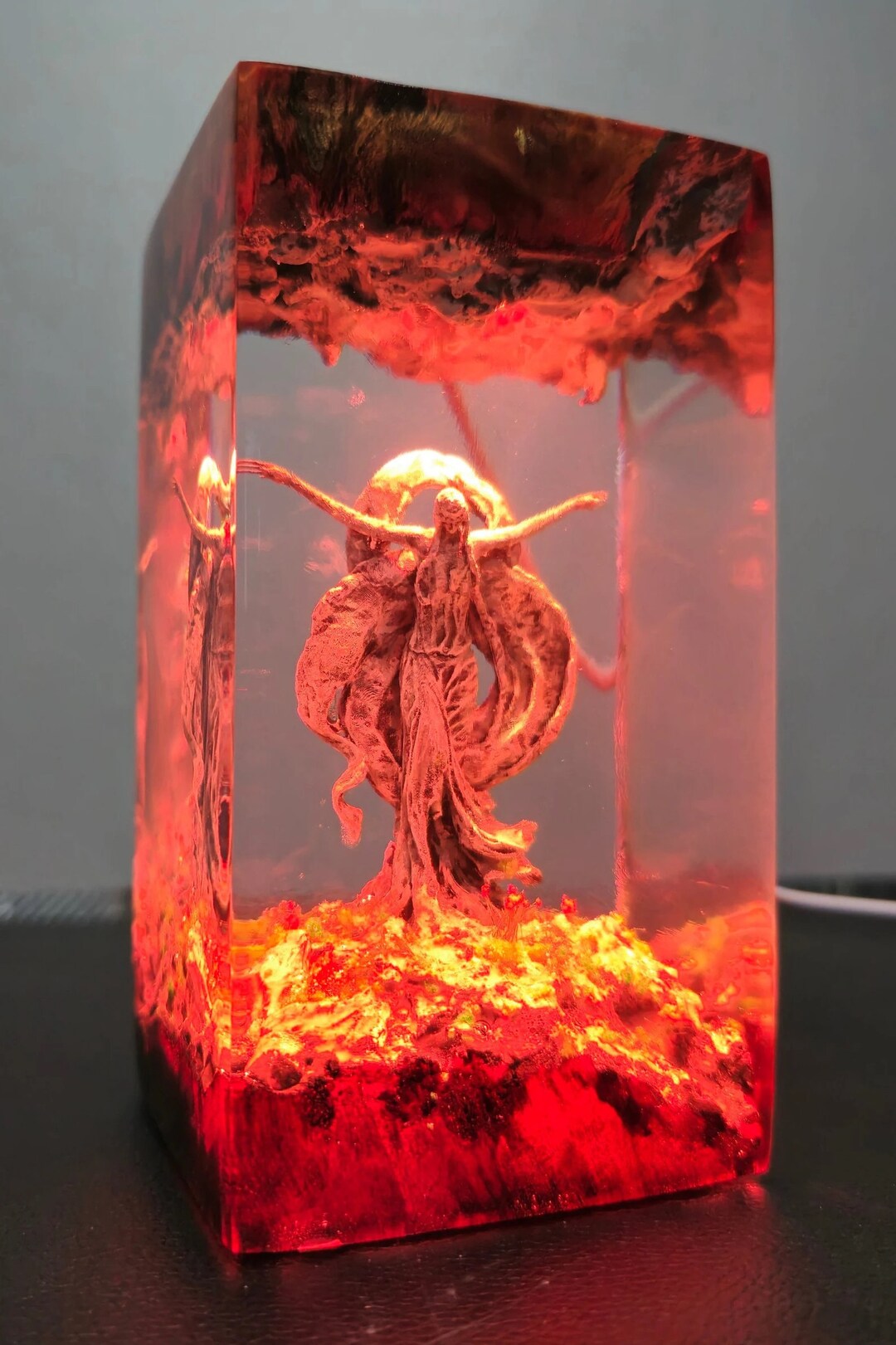 Queen Marika Lamp, Queen Marika Figure, Epoxy Resin Lamp, Resin Wood ...