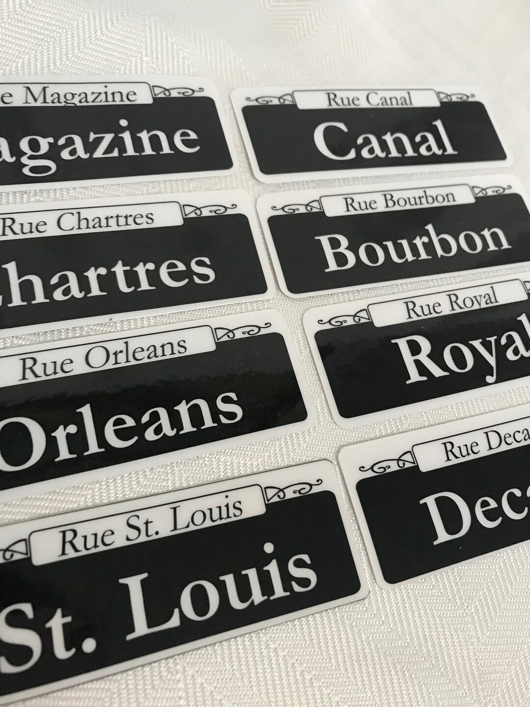 New Orleans Street Signs Decoration Custom Wedding Place Card Table ...