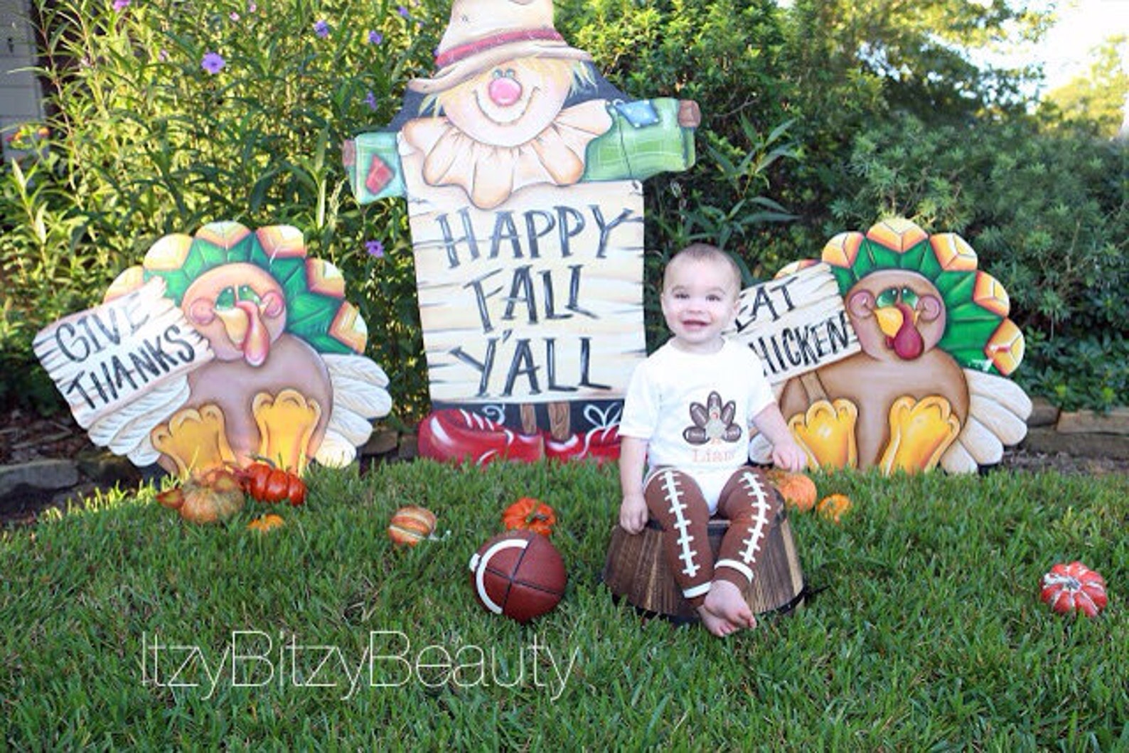 Boys Football Turkey Shirt Thanksgiving and Football Outfit - Etsy