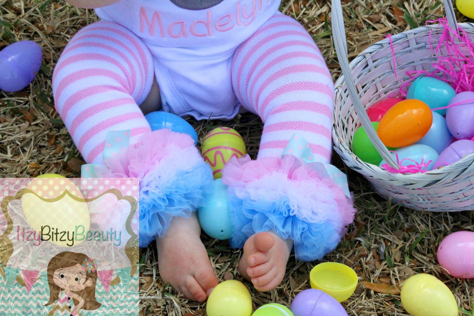 Girls Easter Leg Warmers Pink and Blue Pastel Ruffle - Etsy
