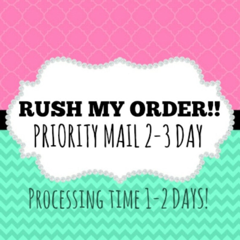 Priority Mail RUSH UPGRADE Faster Shipping and Processing Time - Etsy