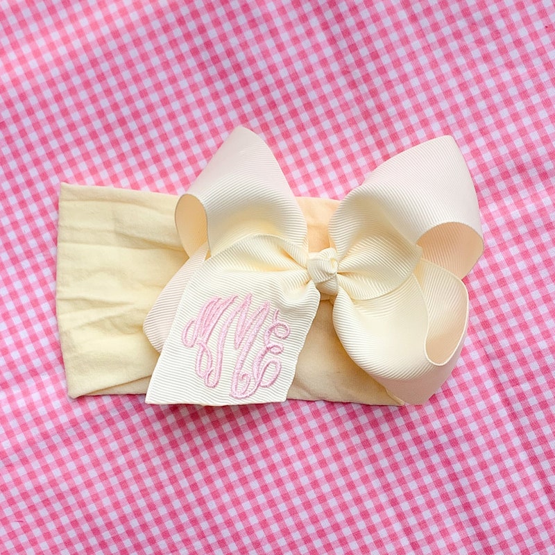 Baby Headband Double Bows - Etsy