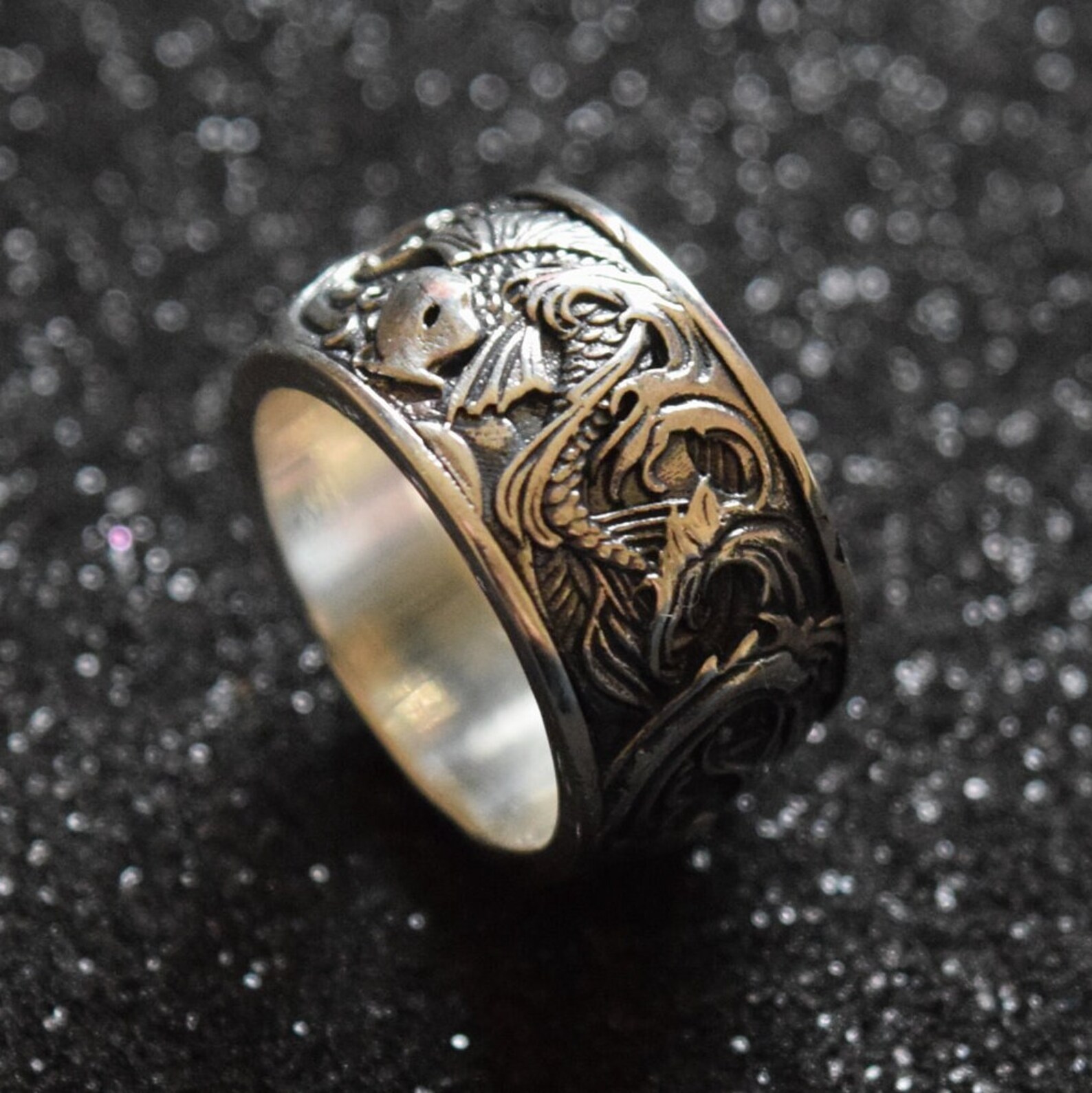 Wave Ring Koi Fish Ring Japanese Koi Carp Ring Koi Carp | Etsy