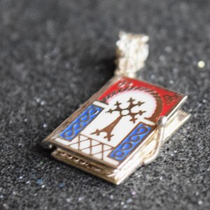 Bible That Opens Charm Necklace, Mini Prayer Book Pendant, Lord's ...