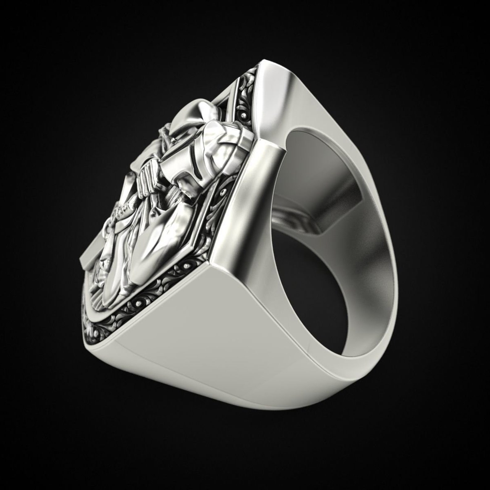 Knight Ring Ring of Kings Medieval Ring Ring of Legend - Etsy