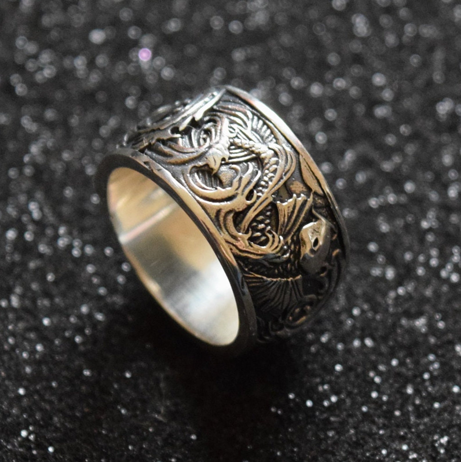 Wave Ring Koi Fish Ring Japanese Koi Carp Ring Koi Carp | Etsy