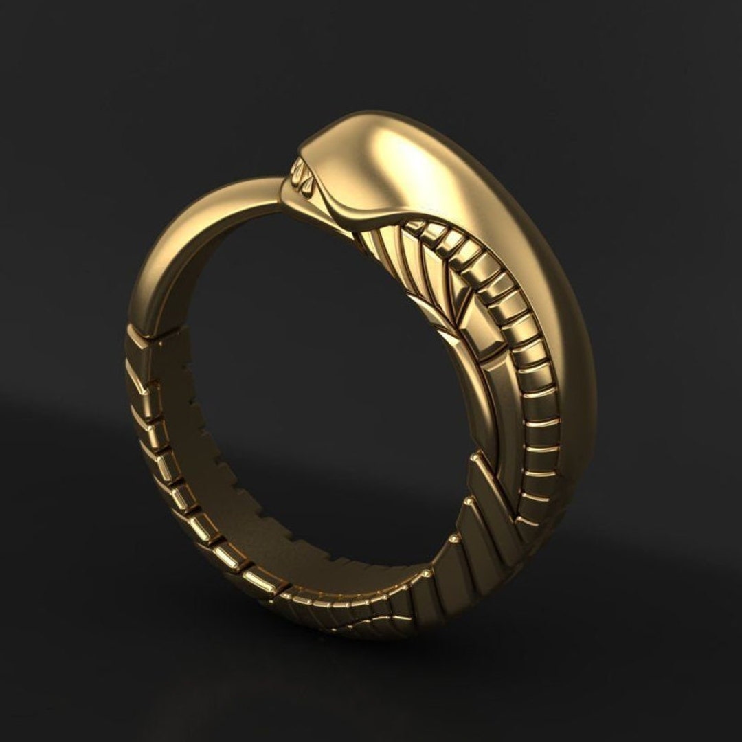 H.R. Giger Inspired, Alien Newborn Ring, Giger Alien Ring, Alien ...