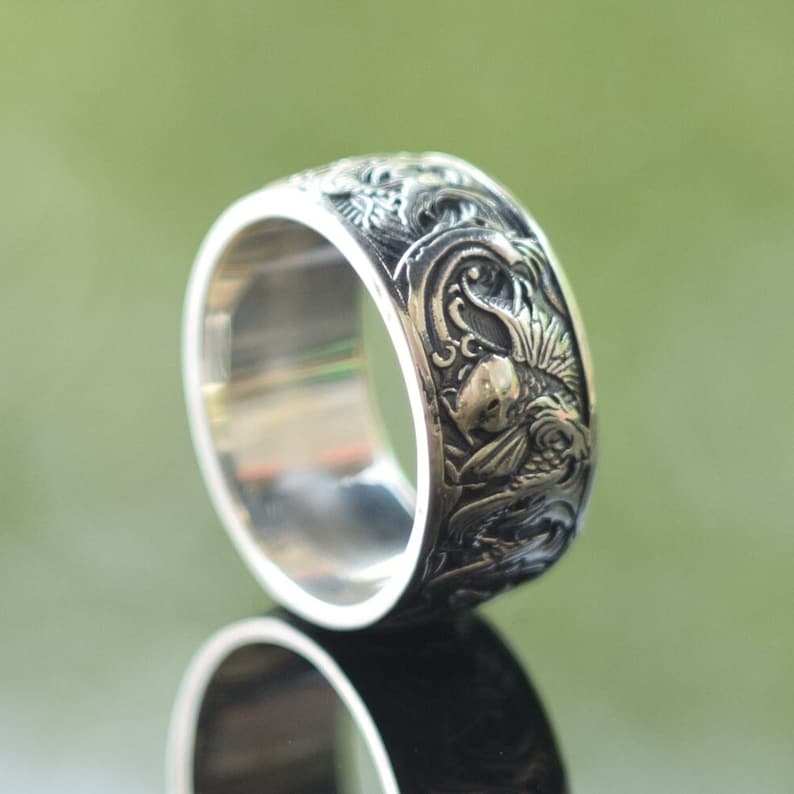 Wave Ring Koi Fish Ring Japanese Koi Carp Ring Koi Carp - Etsy